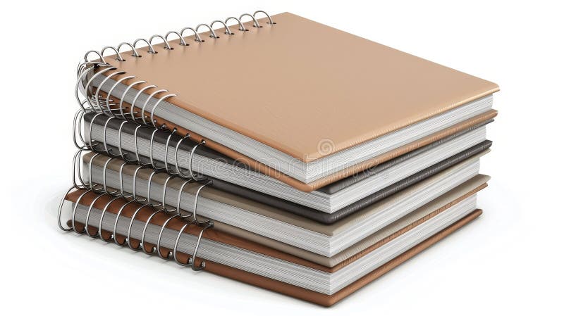 A Set of Spiral Notebooks, Wire Steel Bindings, Notepad Springs ...