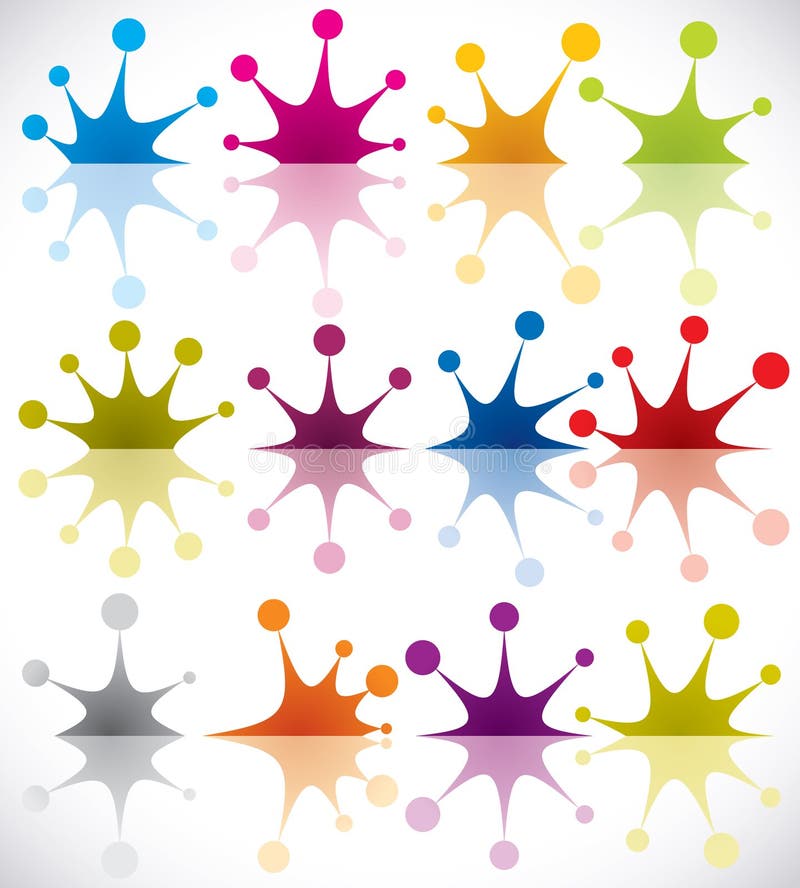 Set of splash icons. stock vector. Illustration of juice - 26564621