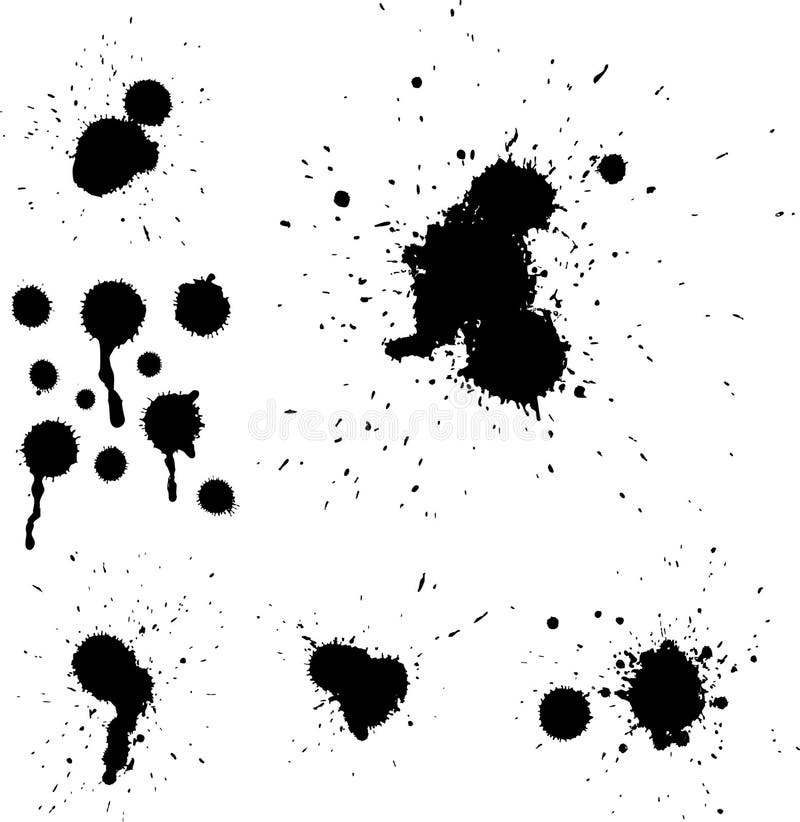 Set of splashes stock vector. Illustration of splashes - 10237026