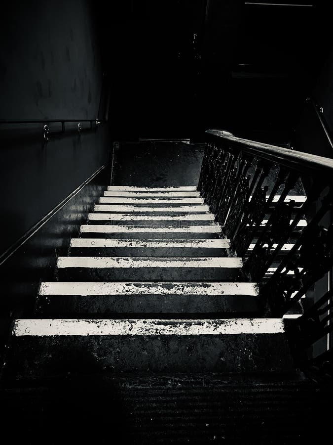 Stairs stock photo. Image of spooky, rail, stairs, horror - 309683014