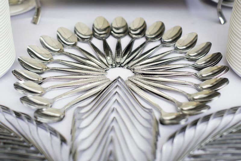 A set of spoons stock image. Image of dinner, knife, copy - 34131987