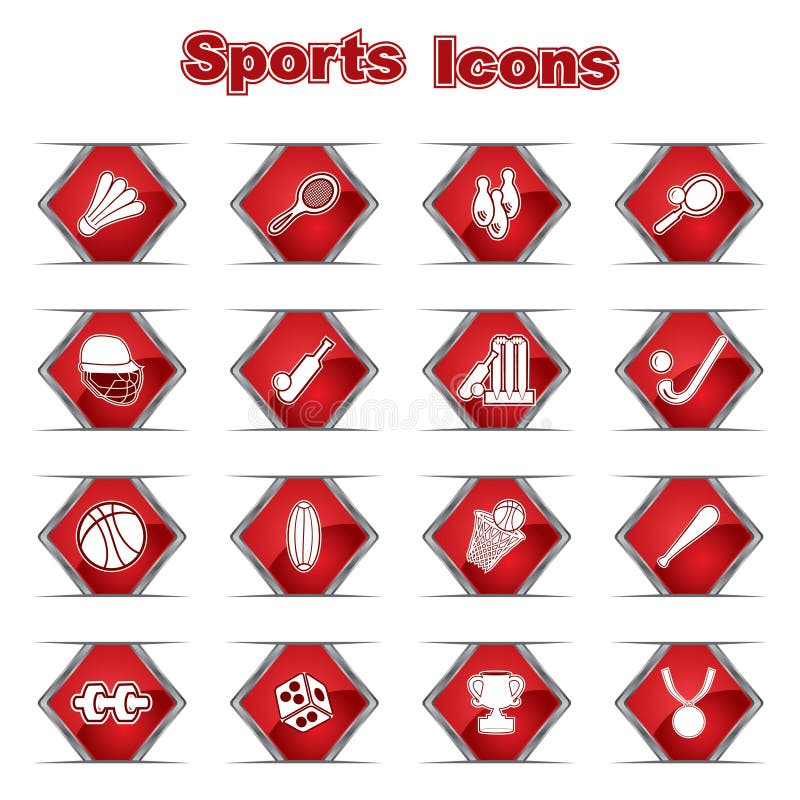 Set of Sports Icons stock vector. Illustration of bowling - 28115314