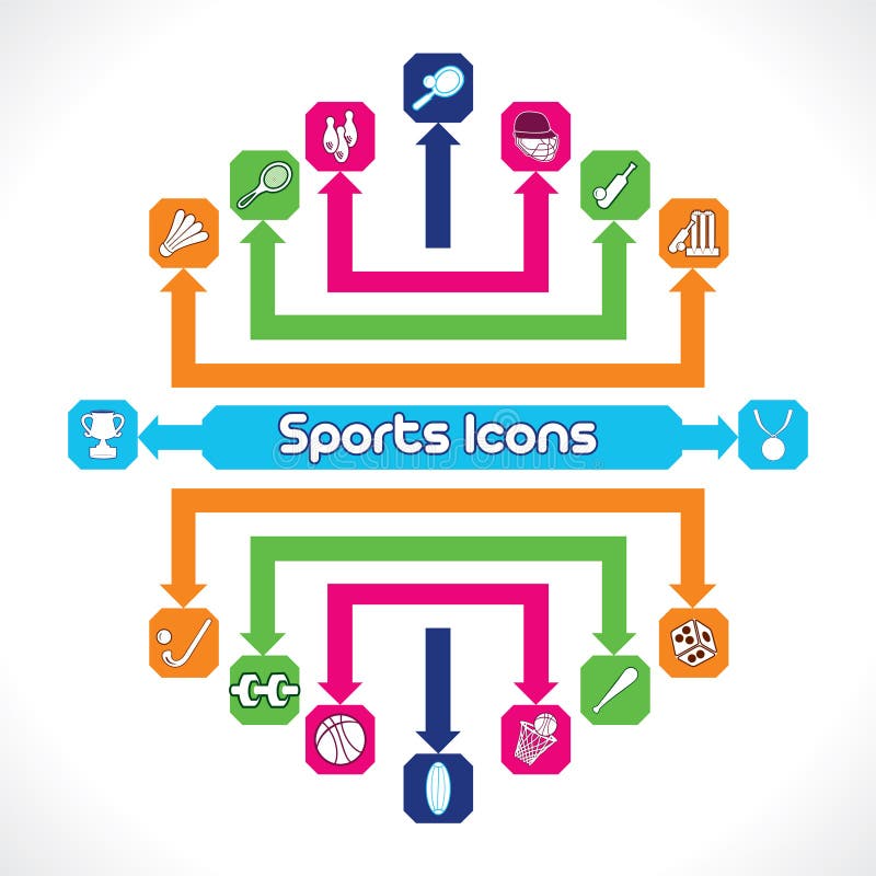 Set of Sports Icons stock vector. Illustration of medal - 28125474