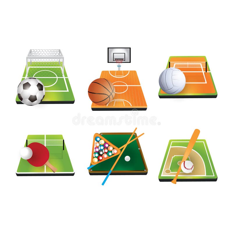 Set of Sports Icons. Vector Illustration Decorative Design Stock Vector ...