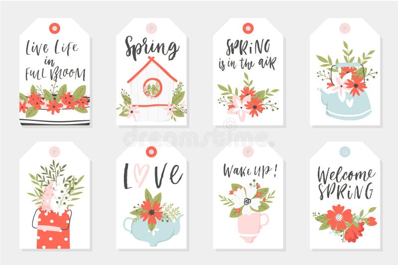 Tags & Labels Cute Polka Dots Stock Illustration - Illustration of ...