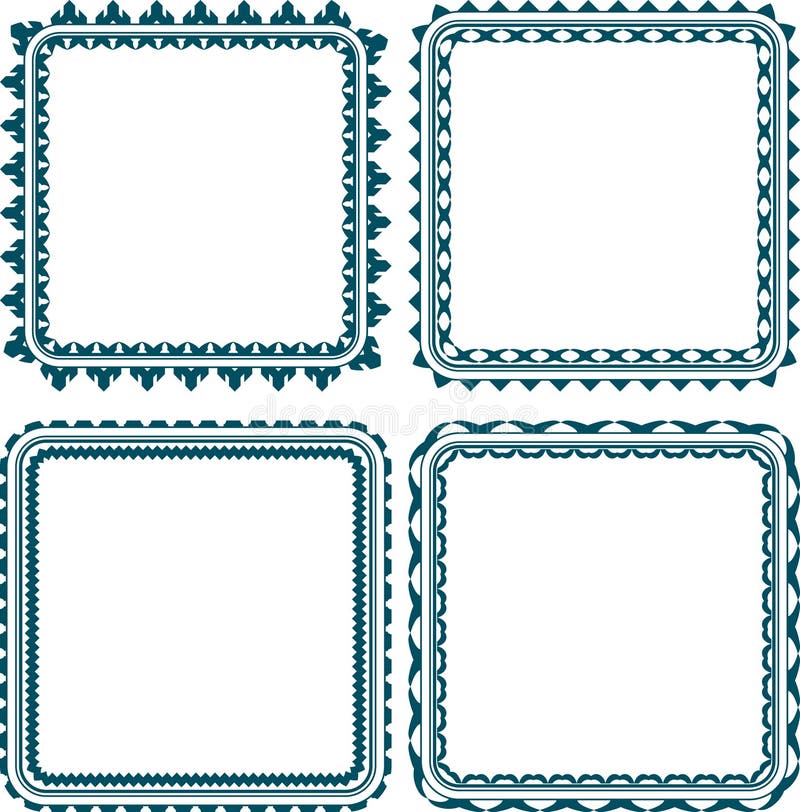 Frame 4 Corner Decoration Stock Illustrations – 101 Frame 4 Corner ...