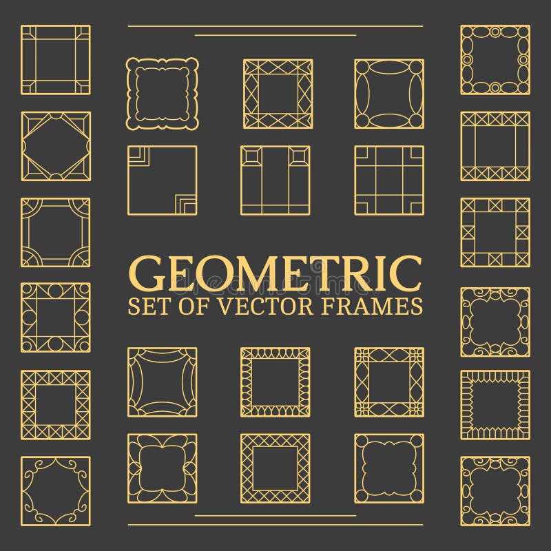 Set square frames stock vector. Illustration of minimal - 72674113
