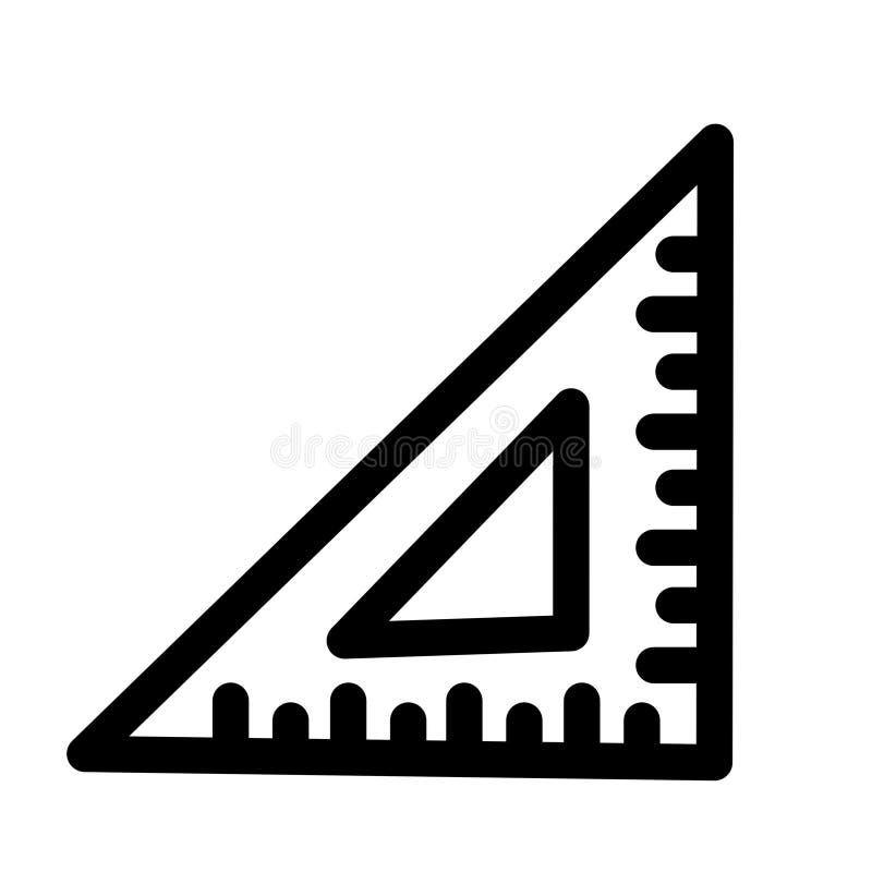 Set Square Icon Symbol - Modern Education or Office Icon Symbol Stock ...