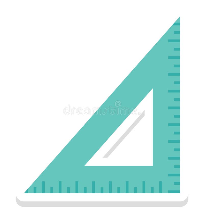 Set Square Isolated Vector Icon for Construction Stock Vector ...