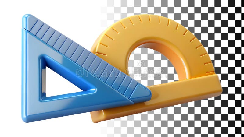 Set Square and Protractor, Geometry Tools, Math Supply Png Transparent ...