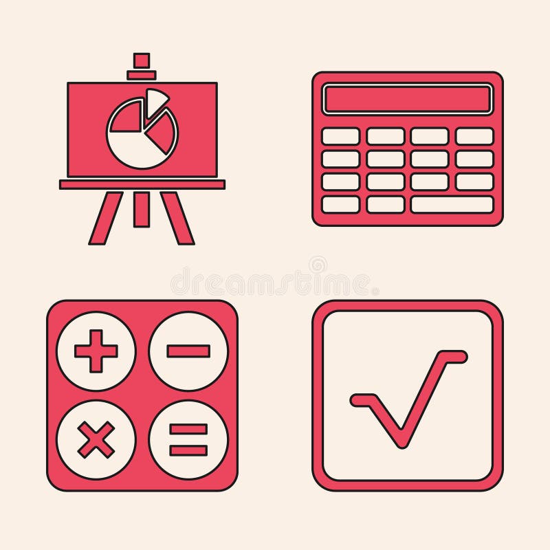 Set Square Root, Chalkboard with Diagram, Calculator and Calculator ...