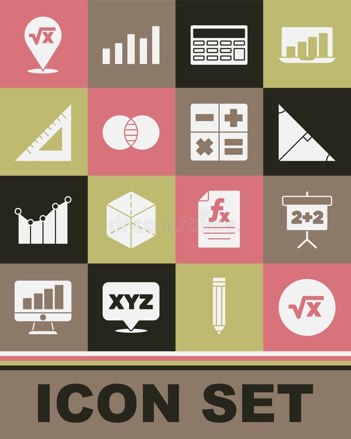 Set Square Root of X Glyph, Chalkboard, Angle Bisector Triangle ...