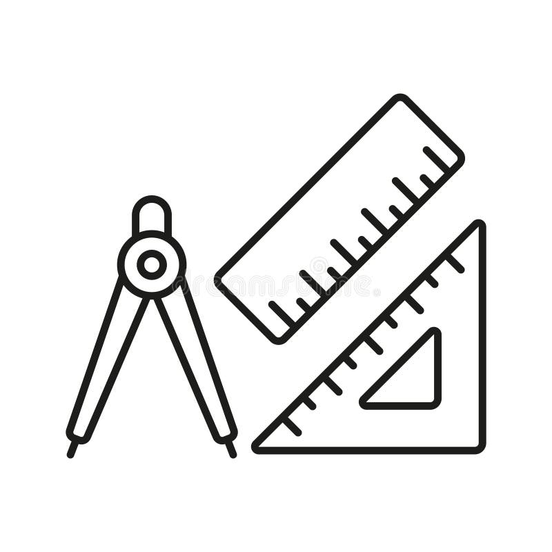 Set Office Stationery Math Supplies Stock Illustrations – 302 Set ...