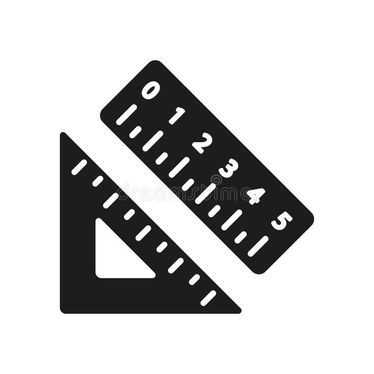 Set Square Ruler Triangle Compass Icon Vector Design Templates Simple ...