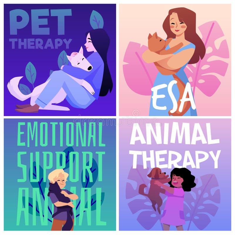Emotional Support Animal Stock Illustrations – 1,824 Emotional Support ...