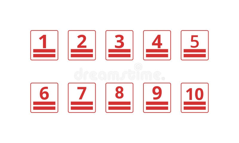 Set of Stacking Height Symbols. Concept of Packaging Stock Illustration ...