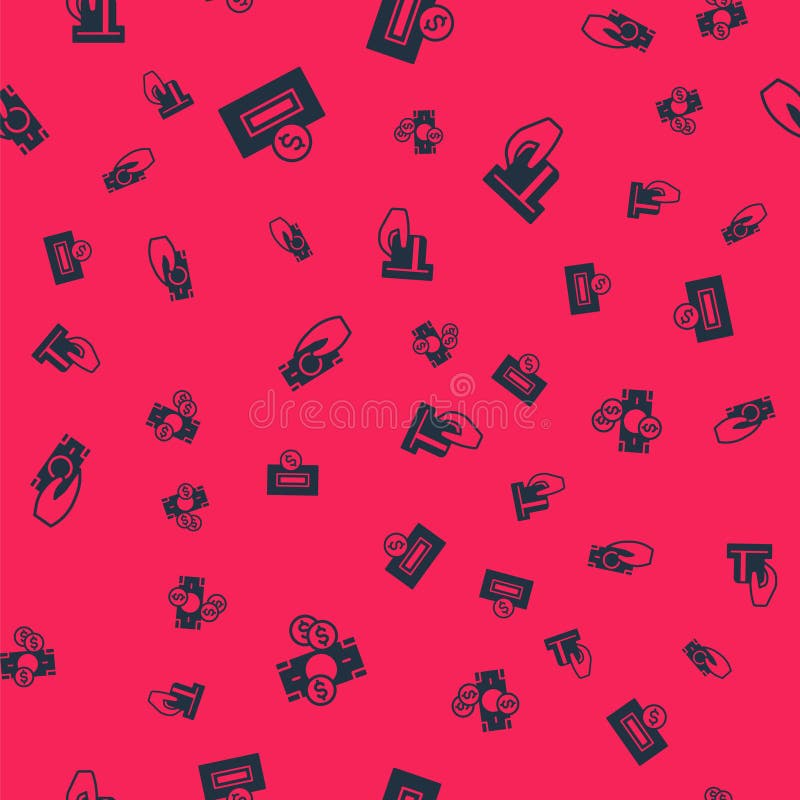 Set Stacks Paper Money Cash, Inserting Coin, Fast Payments and Credit ...