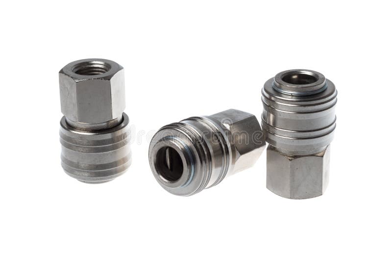 Set of Stainless Steel Female Quick Coupling To Female Thread Adapter ...