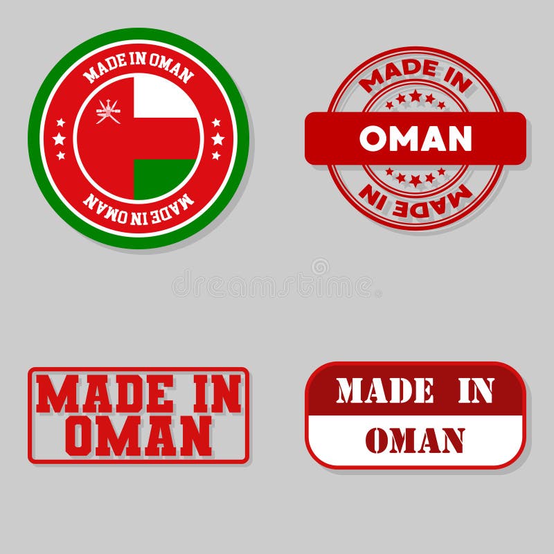 Set of stamps made in Oman stock vector. Illustration of commercial ...