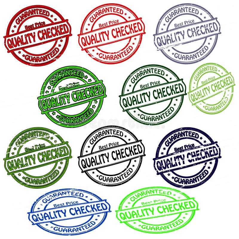 Quality checked passed stock illustration. Illustration of verification ...