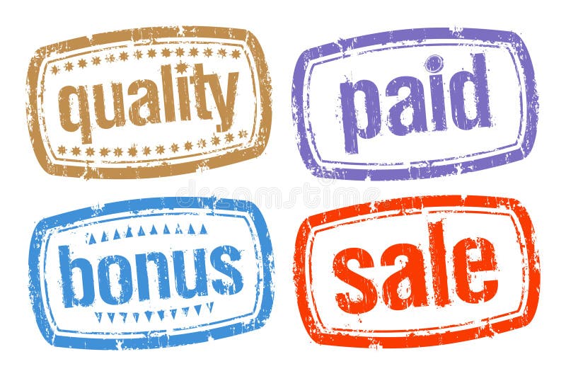 Paid Rubber Stamps stock vector. Illustration of print - 36818060