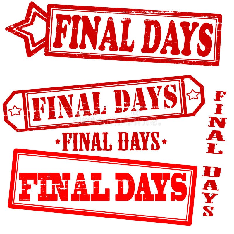 Final Days Stock Illustrations – 545 Final Days Stock Illustrations ...