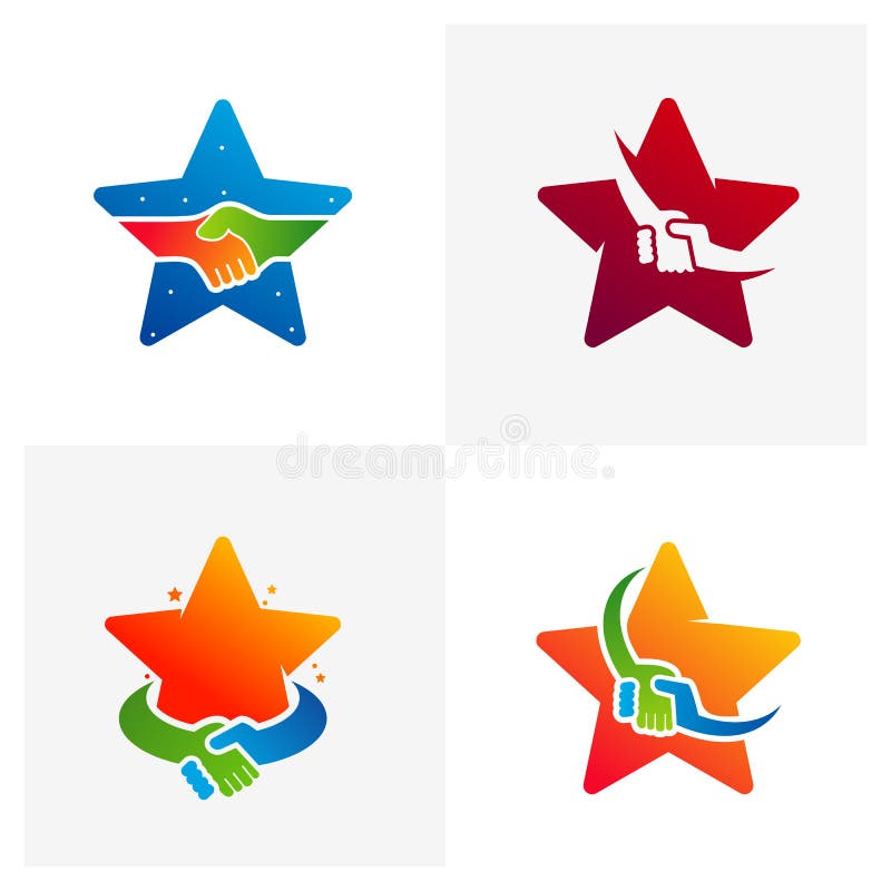 Set of Star Deal Logo Vector Template, Creative Deal Logo Design ...