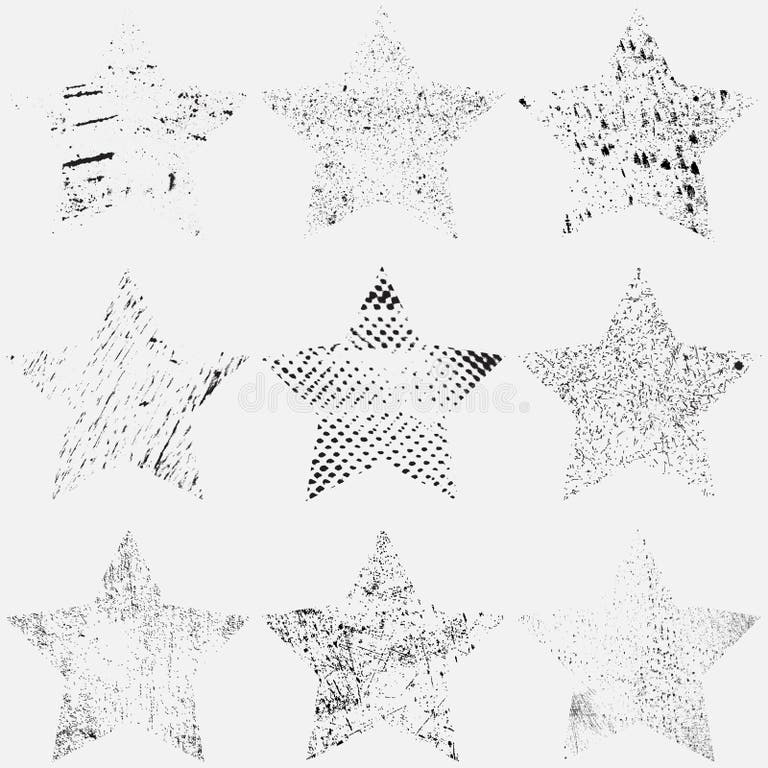 Set Star stock vector. Illustration of painting, dust - 46404808
