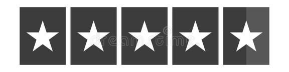 Set of the stars stock vector. Illustration of rank - 320232511