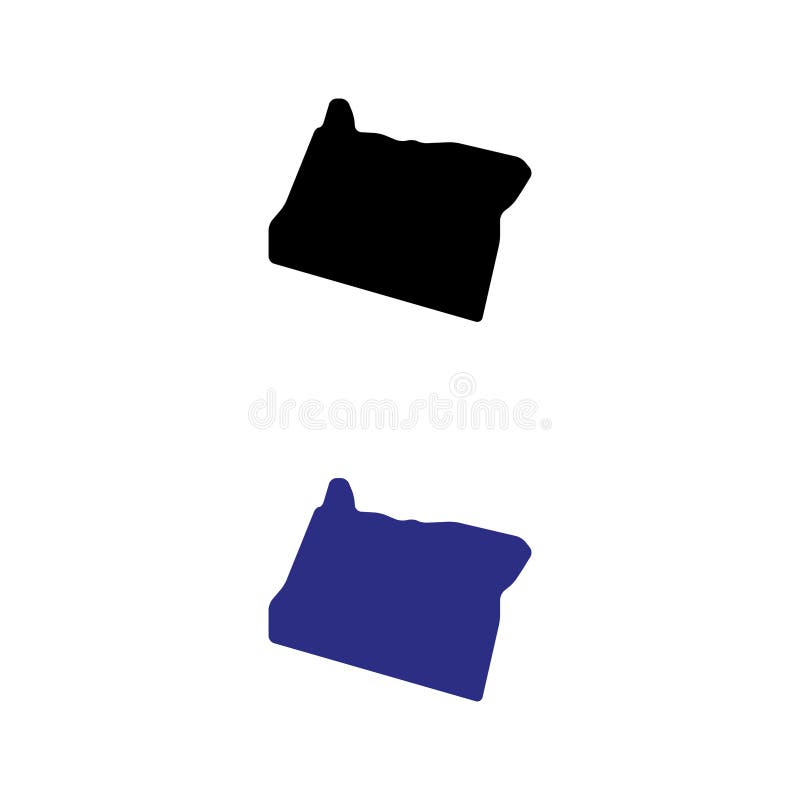 State Oregon stock vector. Illustration of simple, america - 305585417