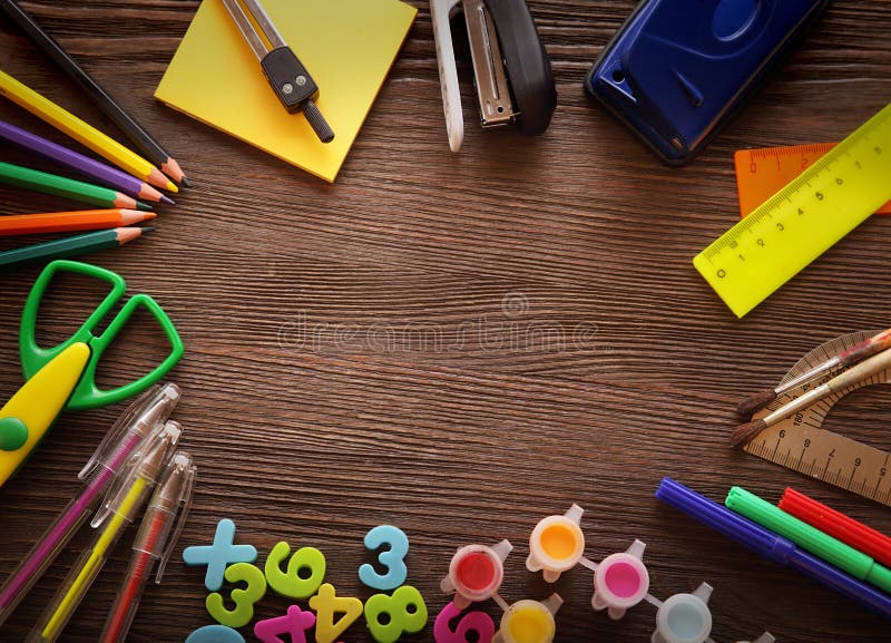 Set of stationery stock photo. Image of equipment, ideas - 50928824