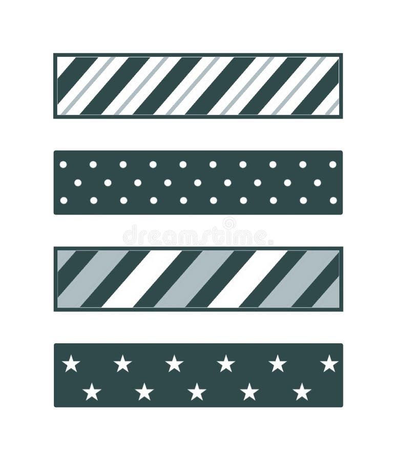 Set of Stationery Stickers for Notes, Memo Stock Illustration ...