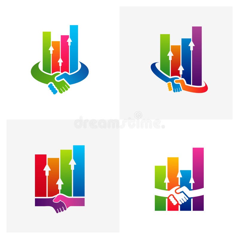 Set of Stats Deal Logo Vector Template, Creative Deal Logo Design ...