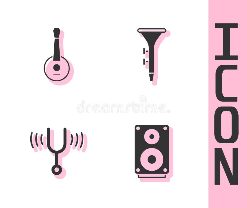 Musical tuning fork stock vector. Illustration of bright - 34766214