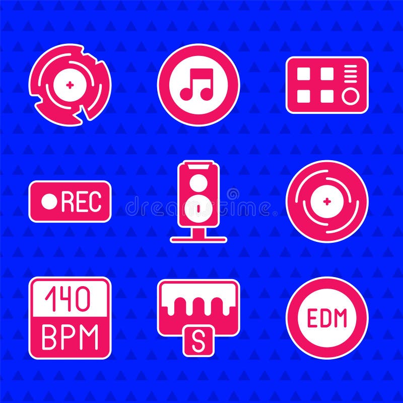 Set Stereo Speaker, Music Wave Equalizer, EDM Electronic Dance Music ...