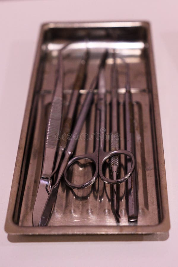 Set of Sterile Dental Instruments Close Up Stock Photo - Image of ...