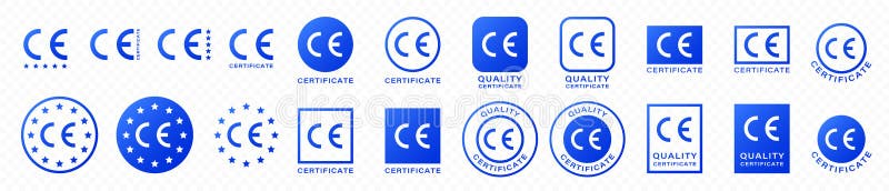 Sticker CE signs 1 stock vector. Illustration of guarantee - 198091750