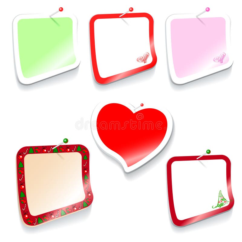 Set of stickers stock vector. Illustration of cute, element - 21540982