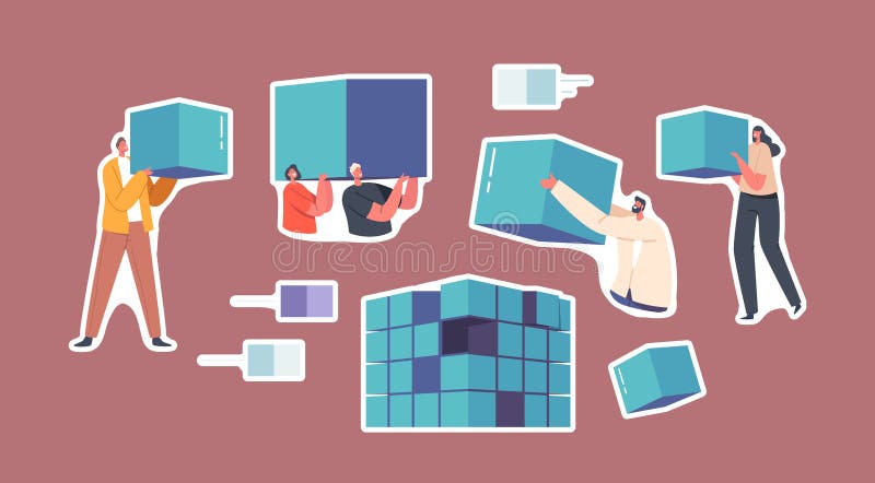 Set of Stickers Data Recovery, Backup and Protection, Hardware Repair ...