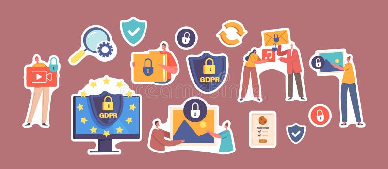 Gdpr Cartoon Stock Illustrations – 275 Gdpr Cartoon Stock Illustrations ...