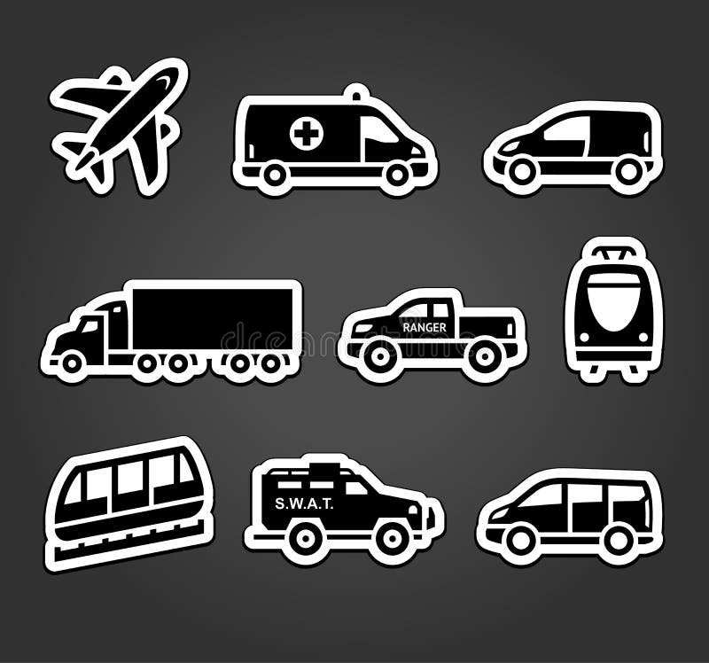 Air Transportation Stickers Stock Illustrations – 313 Air ...