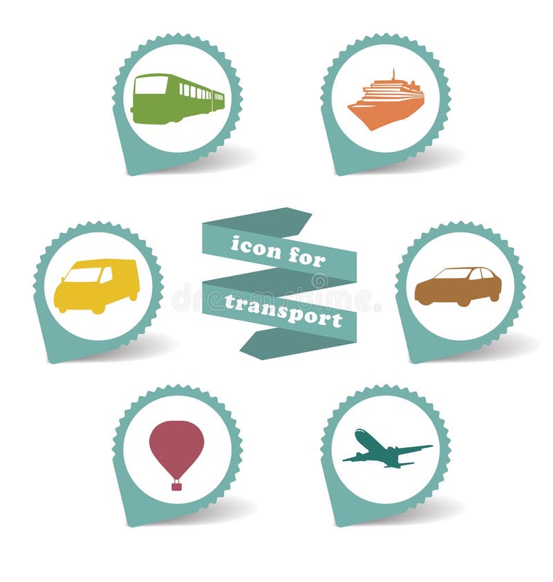 Air Transportation Stickers Stock Illustrations – 313 Air ...