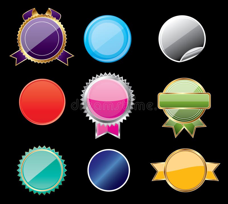 Set of stickers,vector stock vector. Illustration of frame - 17389072