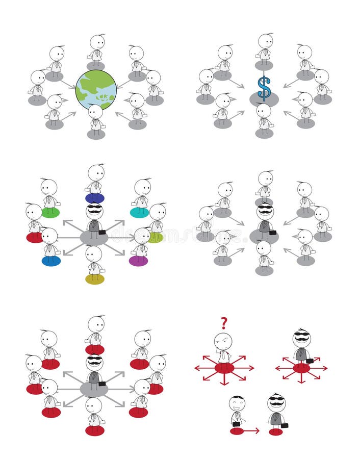 Set Stickman Cute Interactive Design Creative Stock Vector ...