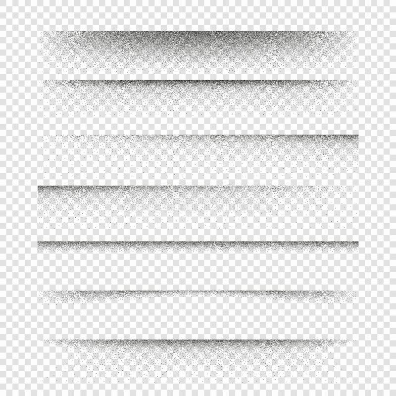 Set of Stipple Gradient Shadow ,dot Hatching or Halftone Gradient ...