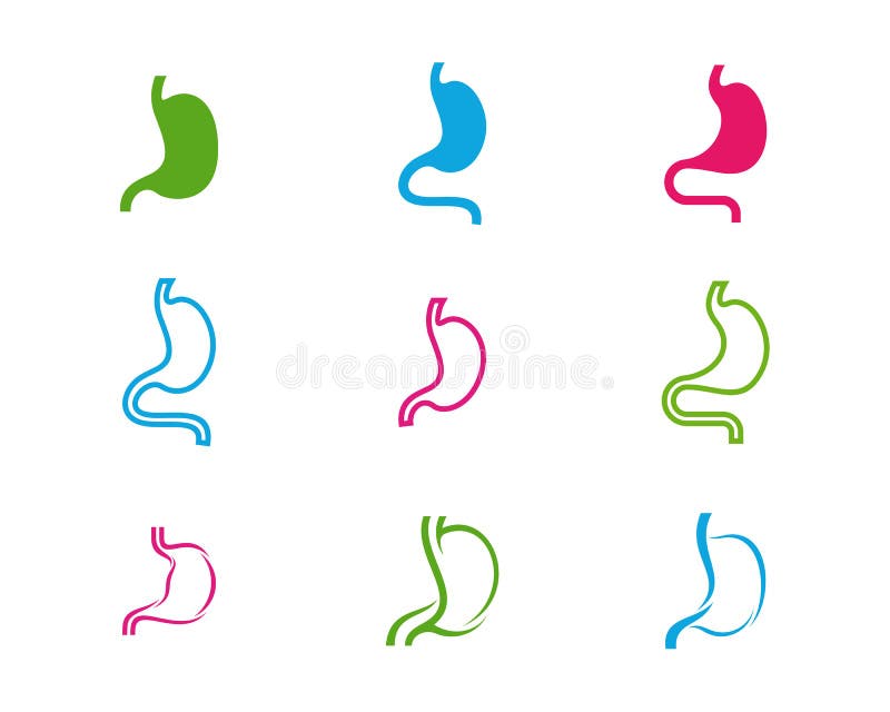 Set of Stomach Logo Vector Template, Creative Stomach Logo Design ...