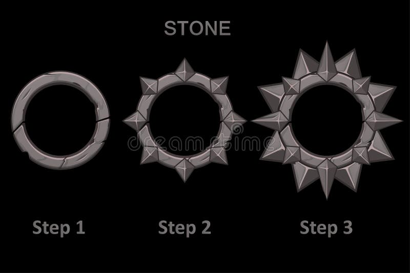 Circle Shape Spikes Stock Illustrations – 168 Circle Shape Spikes Stock ...