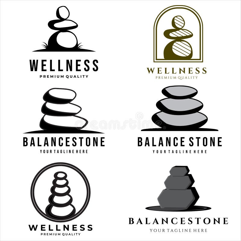 Stone Logo Icon Design Vector Illustration with Abstract S Letter Stock ...