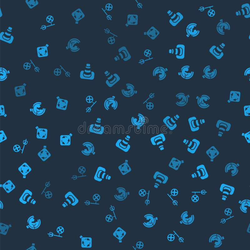 Set Stop Sign with Camera, Traffic Cone, Road Traffic and Roundabout on ...