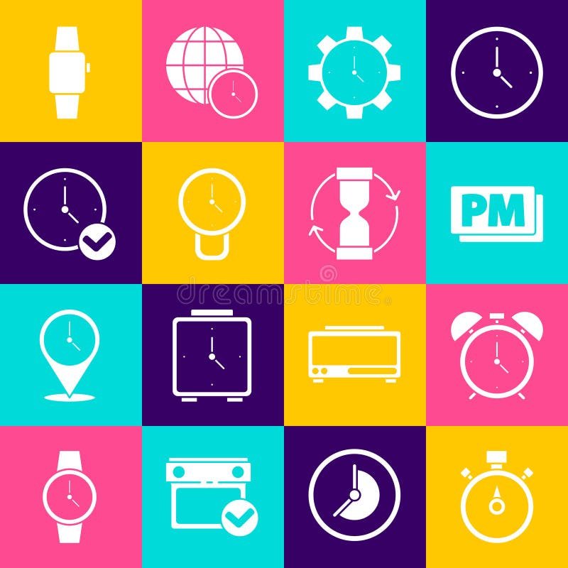 Set Stopwatch, Alarm Clock, Clock PM, Time Management, Smartwatch and ...